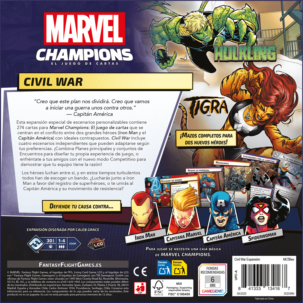 Ludoteca Maldita | MARVEL CHAMPIONS: Civil War